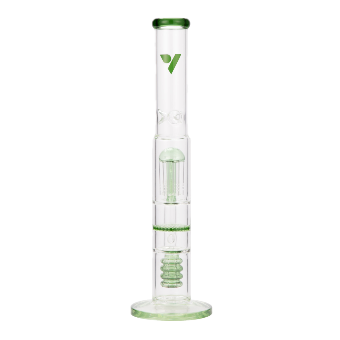 Bong - Cutting-edge Water Pipe with Triple Percs and Ice-Catcher