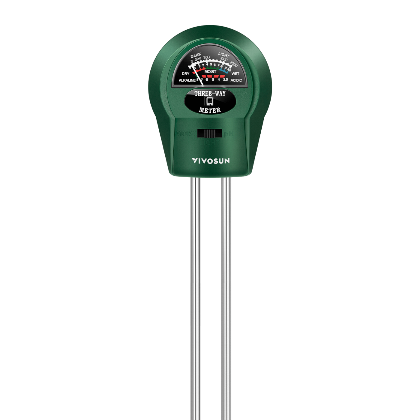 3-in-1 Soil Tester, Plant Moisture, Light & pH Tester 3-in-1 Soil Tester, Plant Moisture, Light & pH Tester