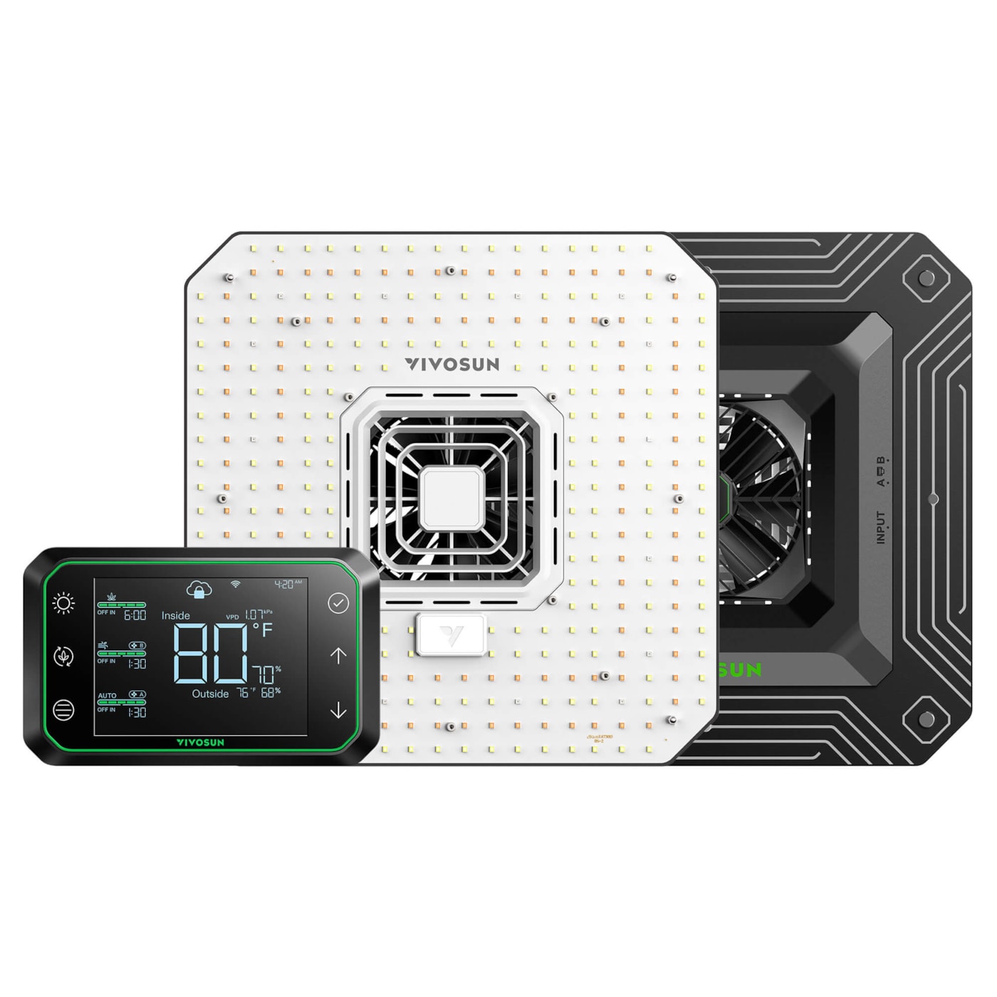 AeroLight A100SE Full Spectrum LED Grow Light 100W, with Integrated ...