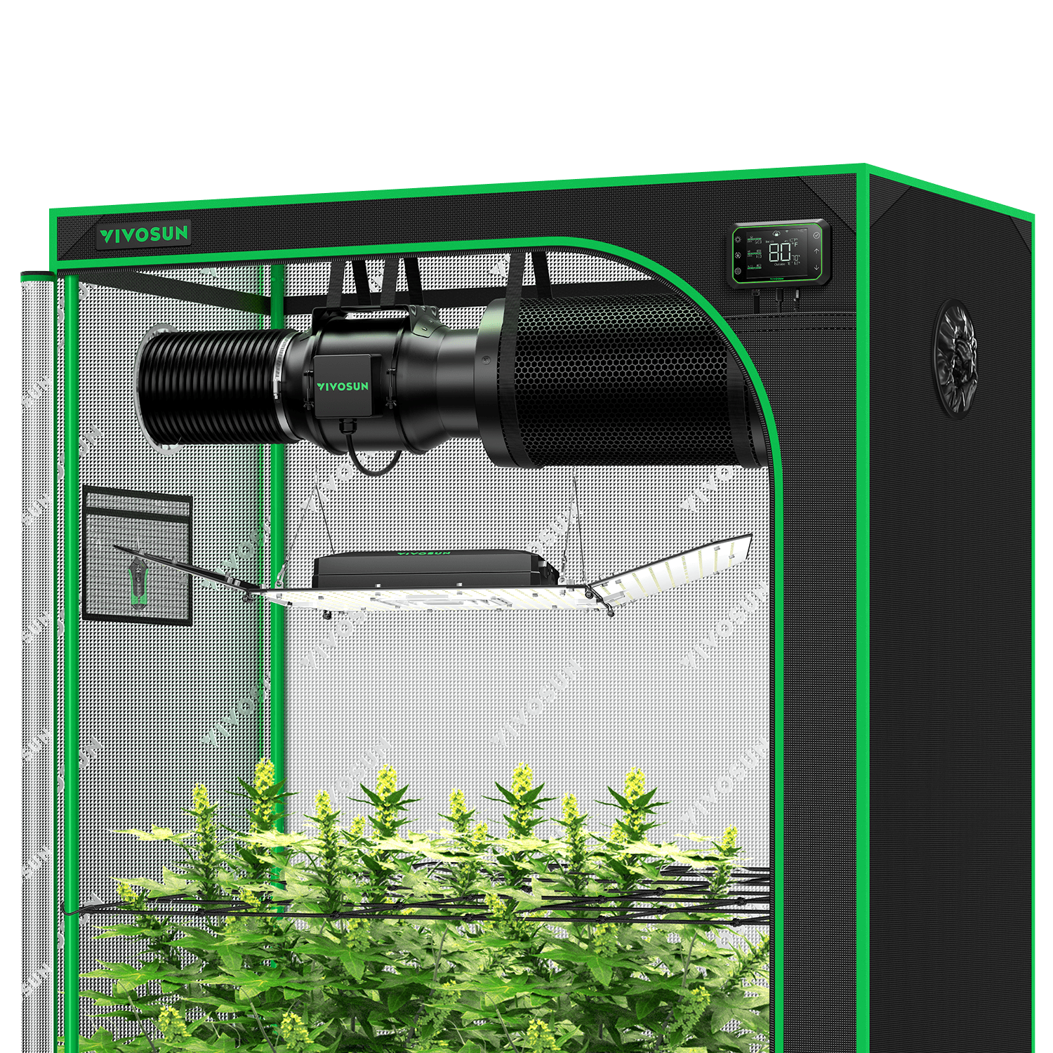 Smart Grow Tent Kit GIY-SGS-52 2x5, 3-Plant Complete System, with WiFi ... Smart Grow Tent Kit GIY-SGS-52 2x5, 3-Plant Complete System, with WiFi ...