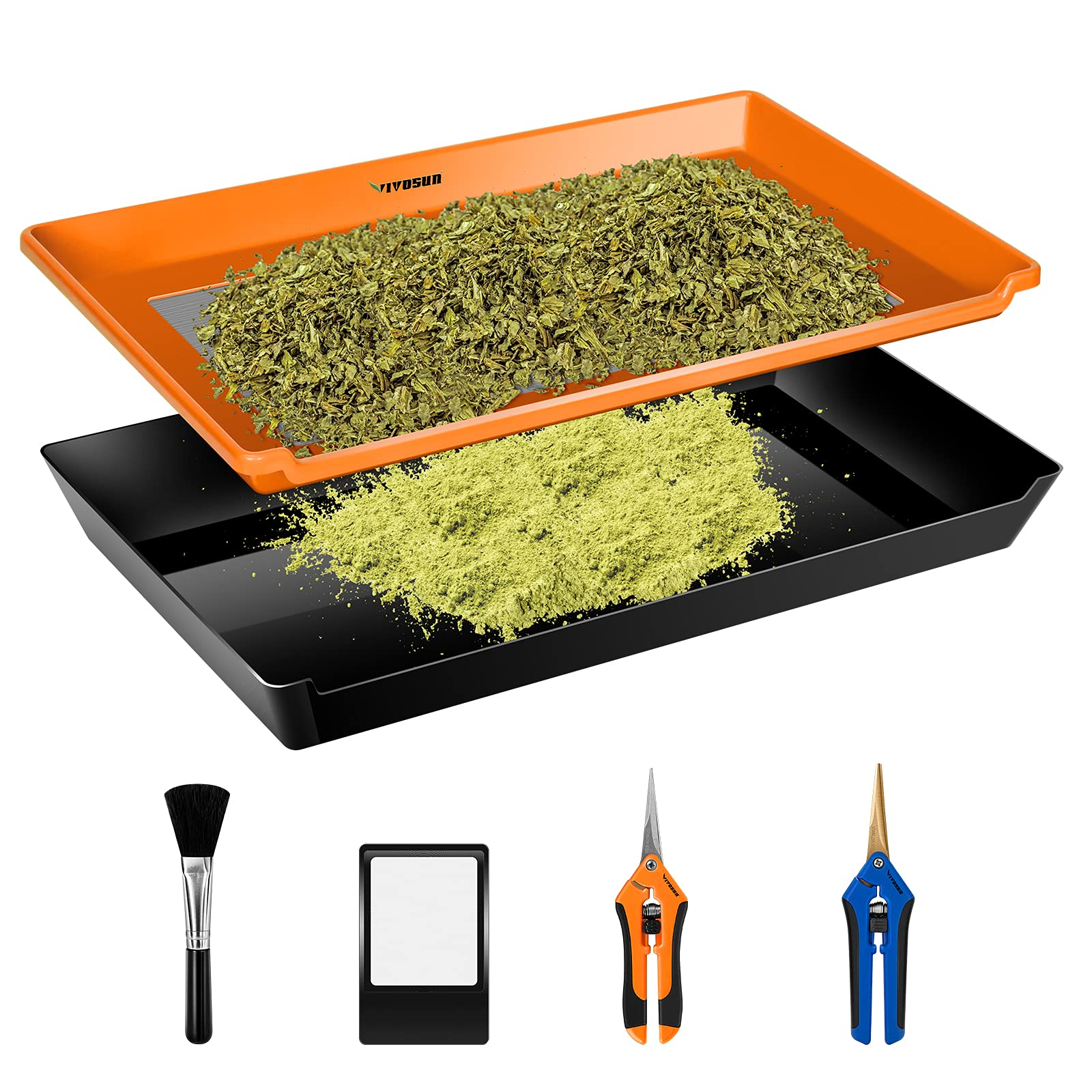 VIVOSUN Herb Trimming Tray for Harvest, Blue