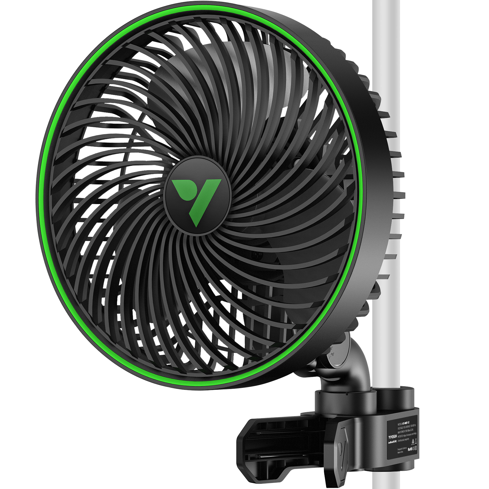 Vivosun AeroWave E6 Clip-on Fan Air Circulator For Grow Tent