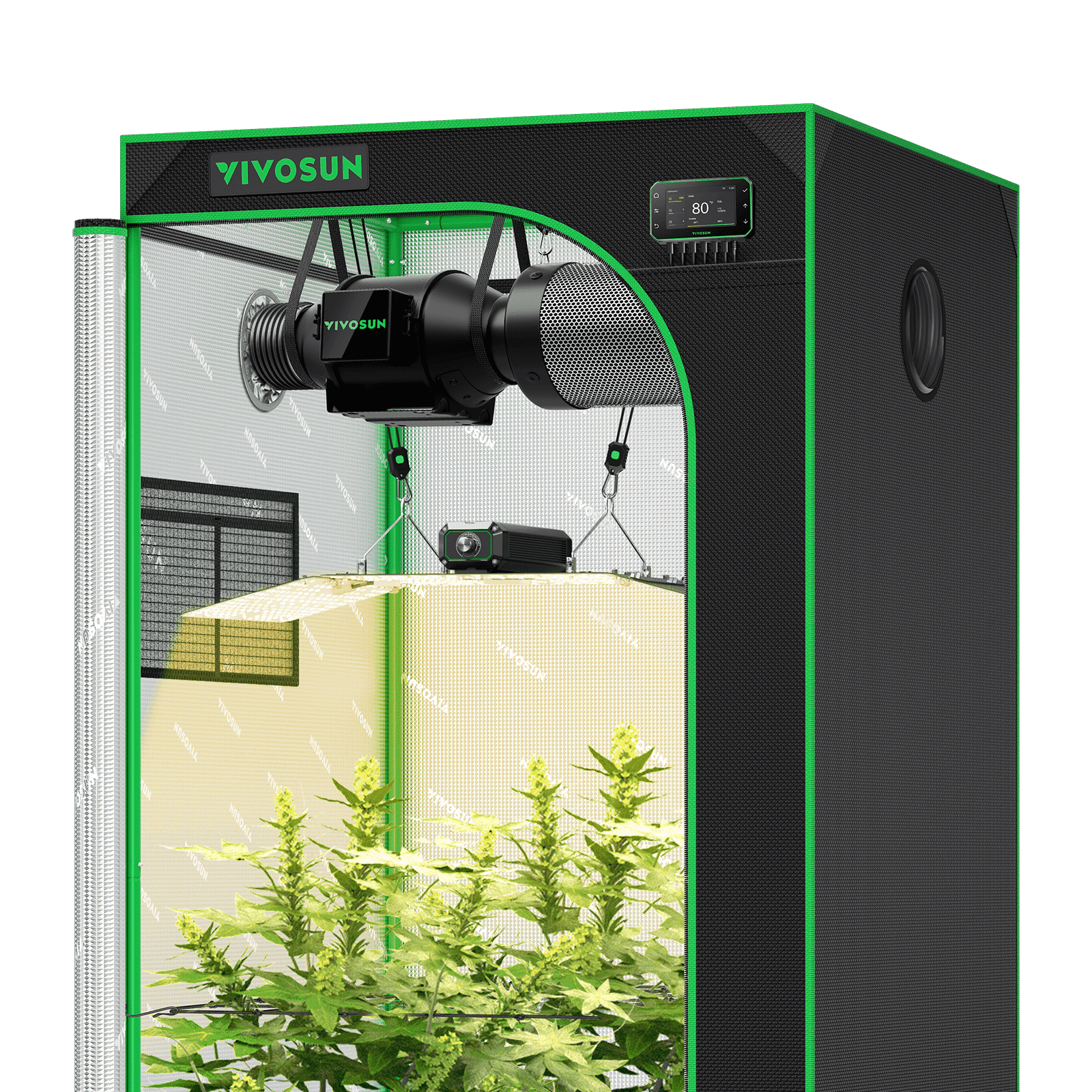 Smart Grow Tent Kit, 3 × 3ft 3-Plant System, WiFi-Integrated Automatic ...