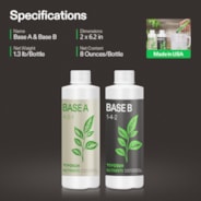 Nutrients Base A & B Bundle, Liquid Fertilizer Supports Vegetative and Flowering Stage, 8oz