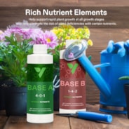 Nutrients Base A & B Bundle, Liquid Fertilizer Supports Vegetative and Flowering Stage, 8oz