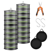 8-Layer Mesh Drying Rack with Hanging Design 2ft 2 Pack