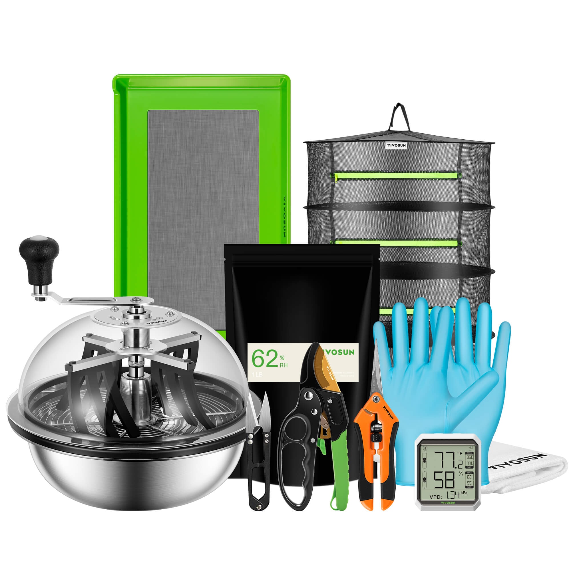 Inclusive Harvest Kit, Includes 19” Bowl Trimmer, Trim Tray, Drying ...