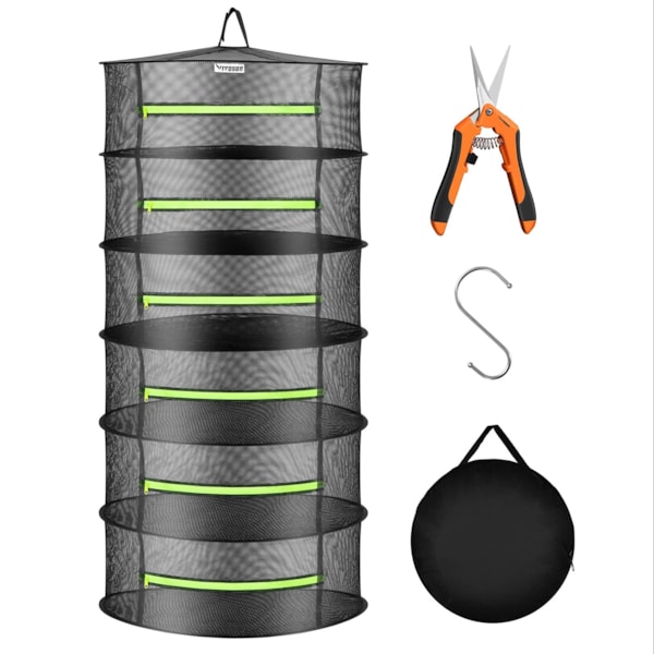 Vivosun Multi-Layer Mesh Drying Rack with Hanging Design